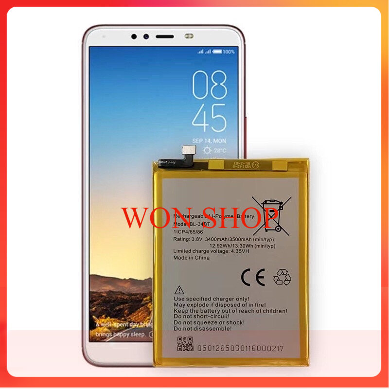 แบตเตอรี่ แท้ TECNO BL-34BT แบตเตอรี่ TECNO Spark 2 Ka7 /3500mAh รับ ...