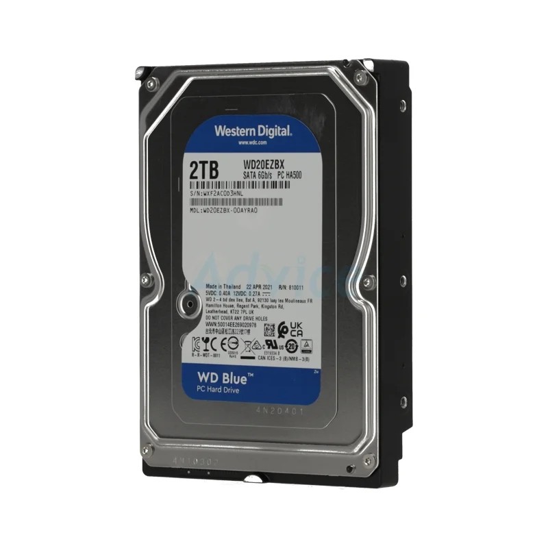 2 TB HDD WD BLUE (7200RPM 256MBSATA-3 WD20EZBX) - Advice Online - ThaiPick