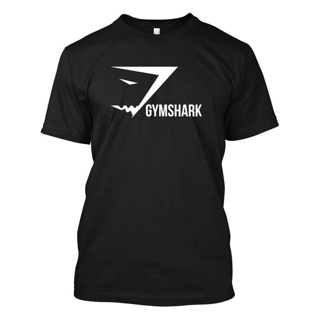 Gymshark โลโก้ใหม่ CUSTOM Mens เสื้อยืดสีดำ พิมพ์พรีเมี่ยม | Lazada.co.th