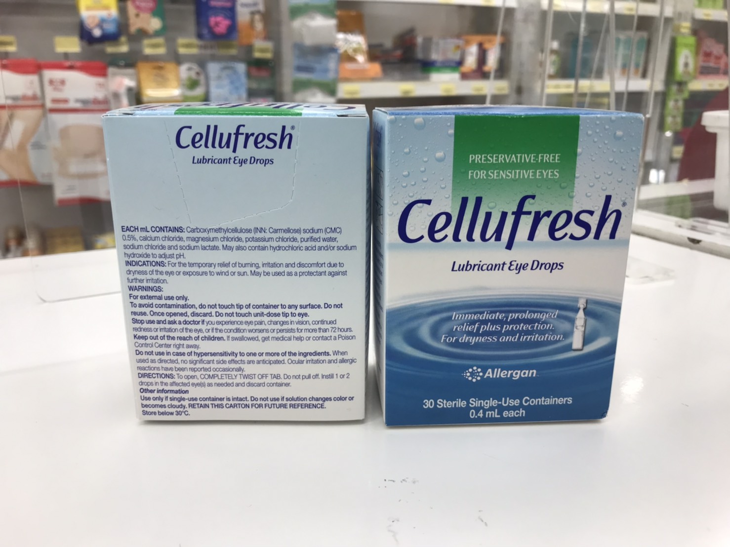Cellufresh UD น้ำตาเทียมรายวัน 1กล่องมี 30 ชิ้น (0.4ml/1 หลอด) - BnW ...