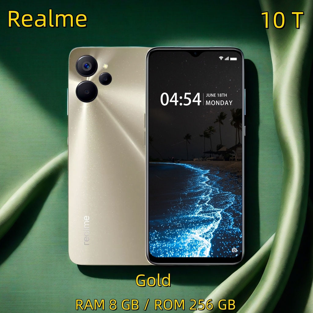 Realme 10T 5G RAM 8GB + ROM 256GB หน้าจอกว้าง 6.6 นิ้ว Android 12 ...