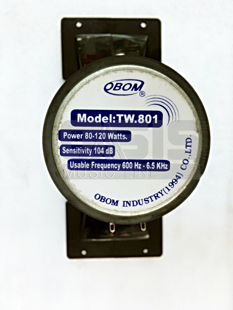 (1ดอก ฟรี C 1ตัว) ดอกลำโพงเสียงแหลม แบบปาก แตร OBOM TW-801 (1ปาก ...