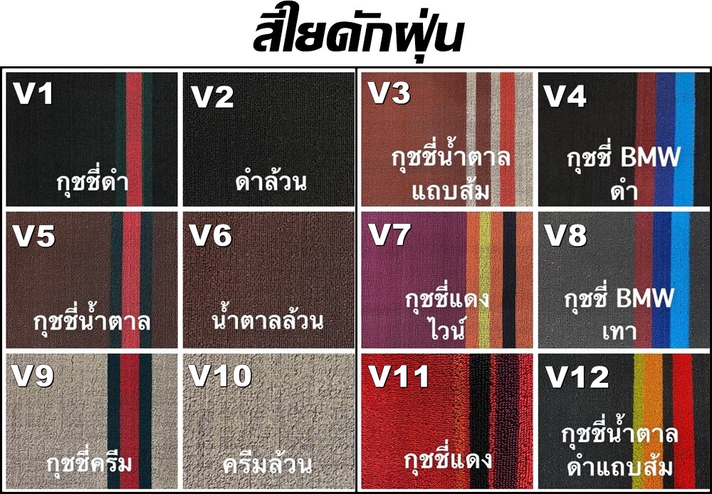 พรมปูพื้นรถยนต์ 7D TOYOTA ALTIS ทุกรุ่น พรม7D เสริมใยดักฝุ่น (แจ้งสีทาง ...