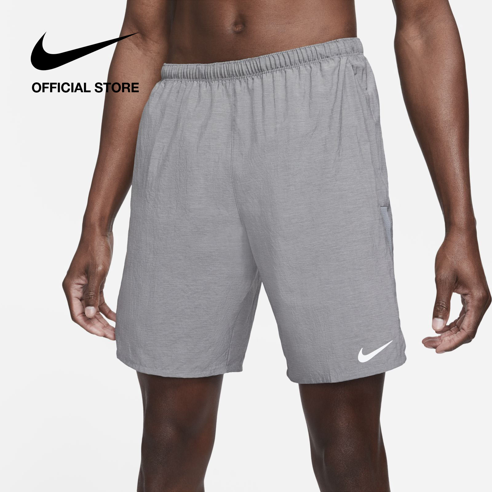 Nike Mens Challenger Brief-Lined Running Shorts - Grey - Nike - ThaiPick
