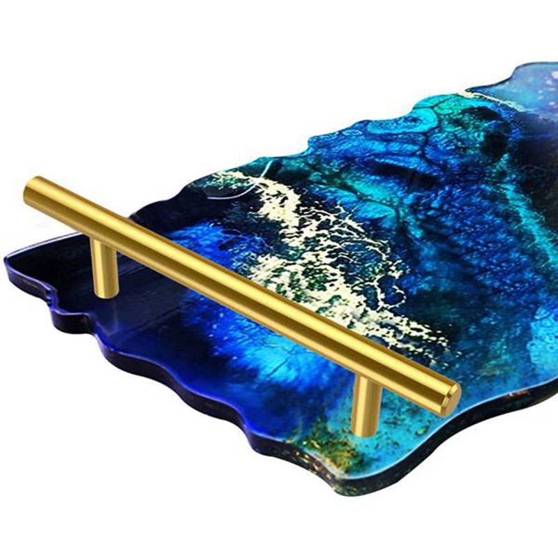 4PCS Resin Tray Molds Handles Epoxy Tray Handles Hardware Stainless ...