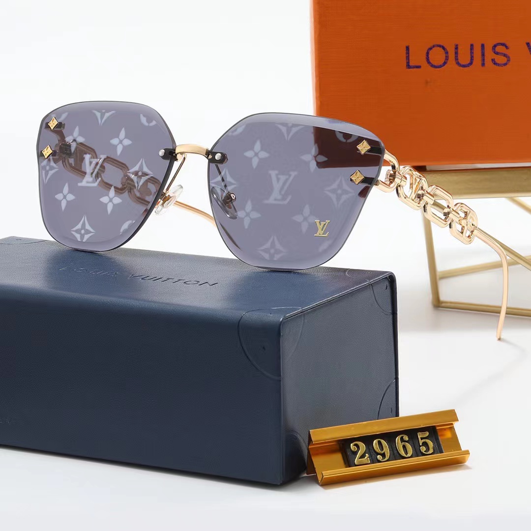 new style sunglasses women branded metal frame square fashion sun ...