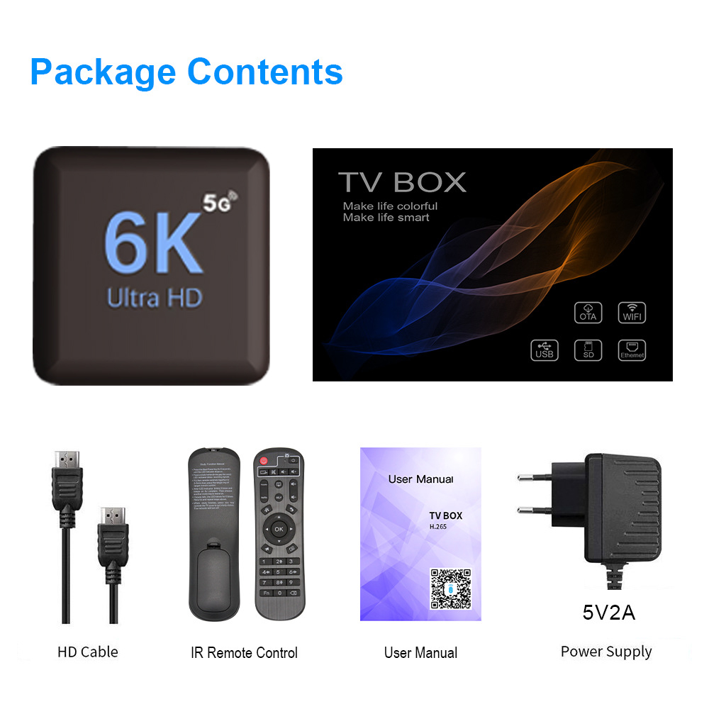 TV Box 6K Android 10 4KHD รองรับ RAM16GROM 256GB Wifi ดูบน Disney ...