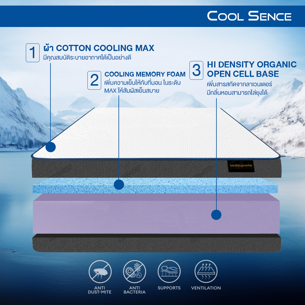 Bedisupreme COOLING MEMORY FOAM mattress that is superior to latex ...