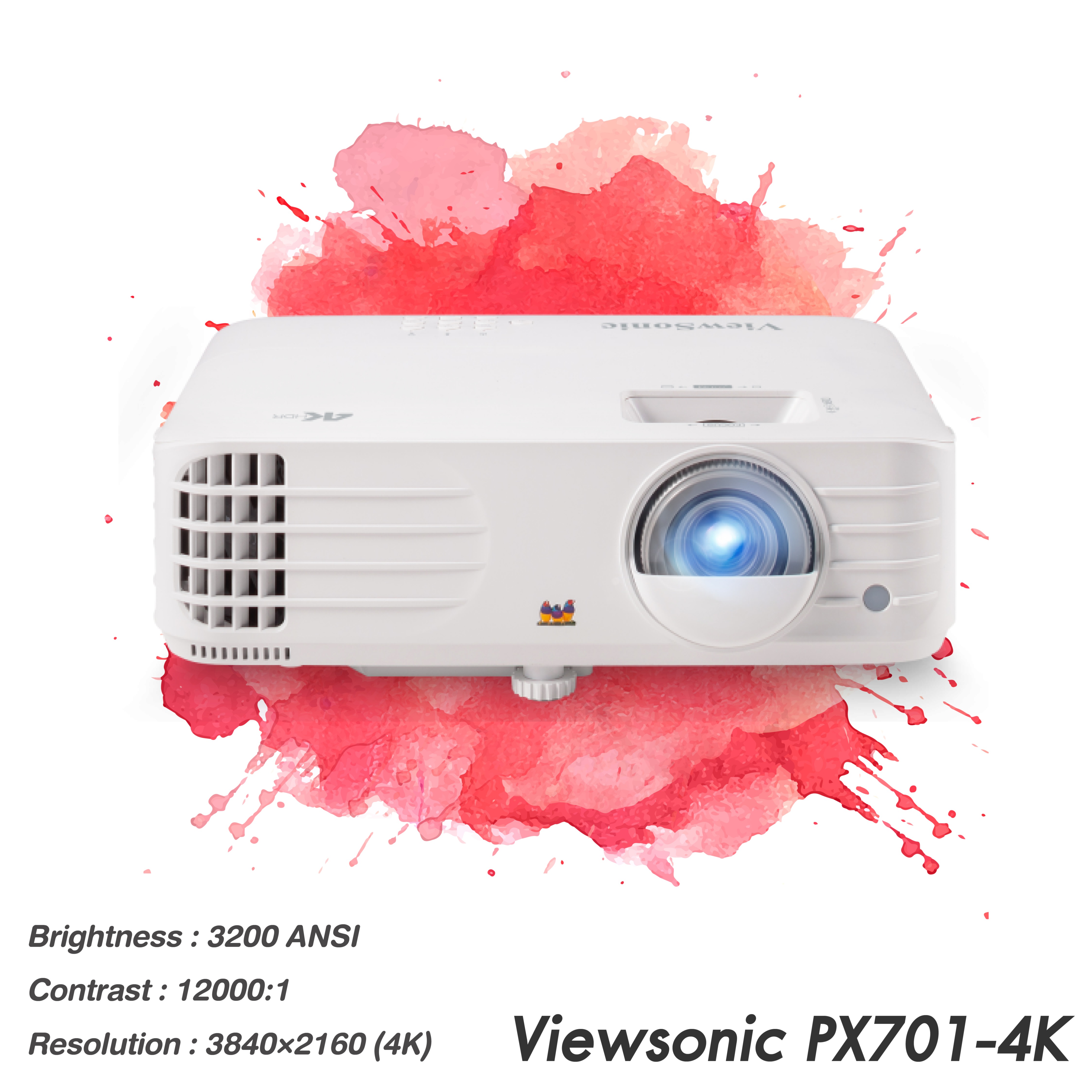 โปรเจคเตอร์ viewsonic PX701-4K__(4K UHD / 3200 ANSI Lumens) รับประกัน ...