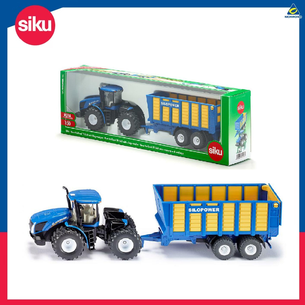 SIKU Tractor With Silage Trailer ซิกุโมเดลรถบรรทุกพ่วงกะบะ รหัส SK1947 ...