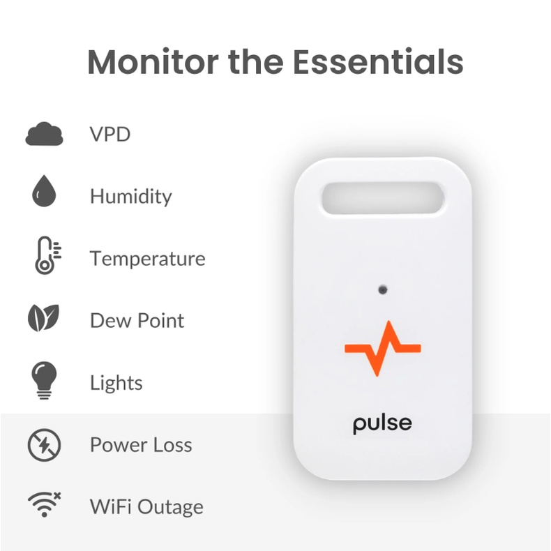 (ส่งฟรี)Pulse Grow Smart Grow Room Monitor เครื่องควบคุมสภาพแวดล้อม Pulse one Pulse Pro - C.A ...