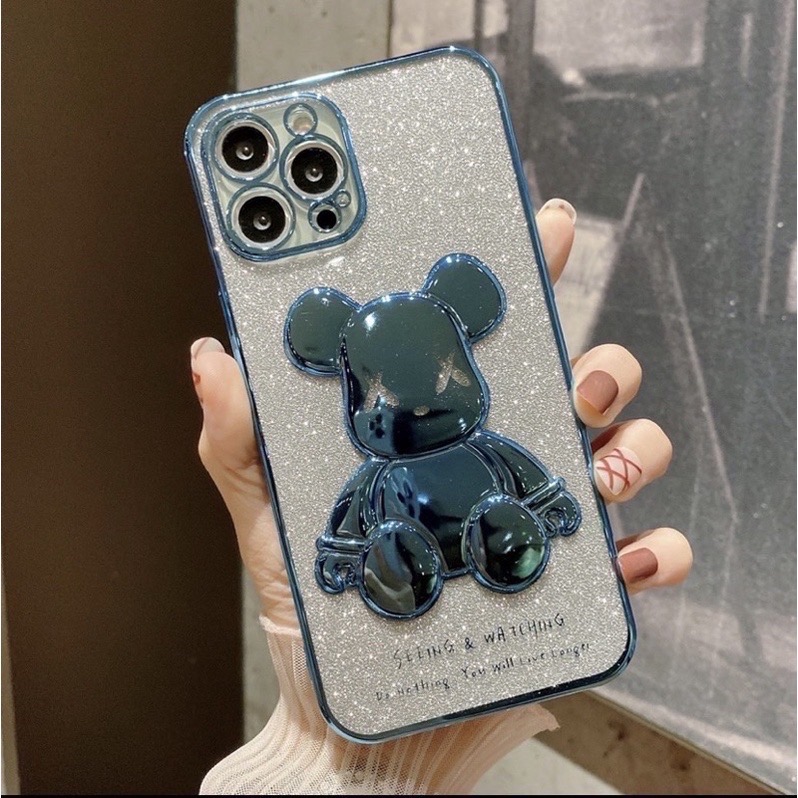 เคส TPUใส หมี3Dกากเพชร SAM A22(5G) A33(5G) A23(4G) A23(5G) A03 A53(5G ...