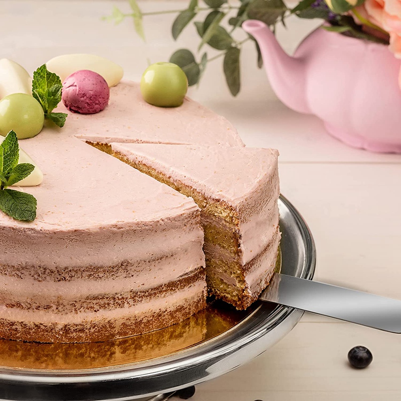 Angled Icing Spatula Set and 3 Packs Cake Scrapers Smoother, Stainless ...