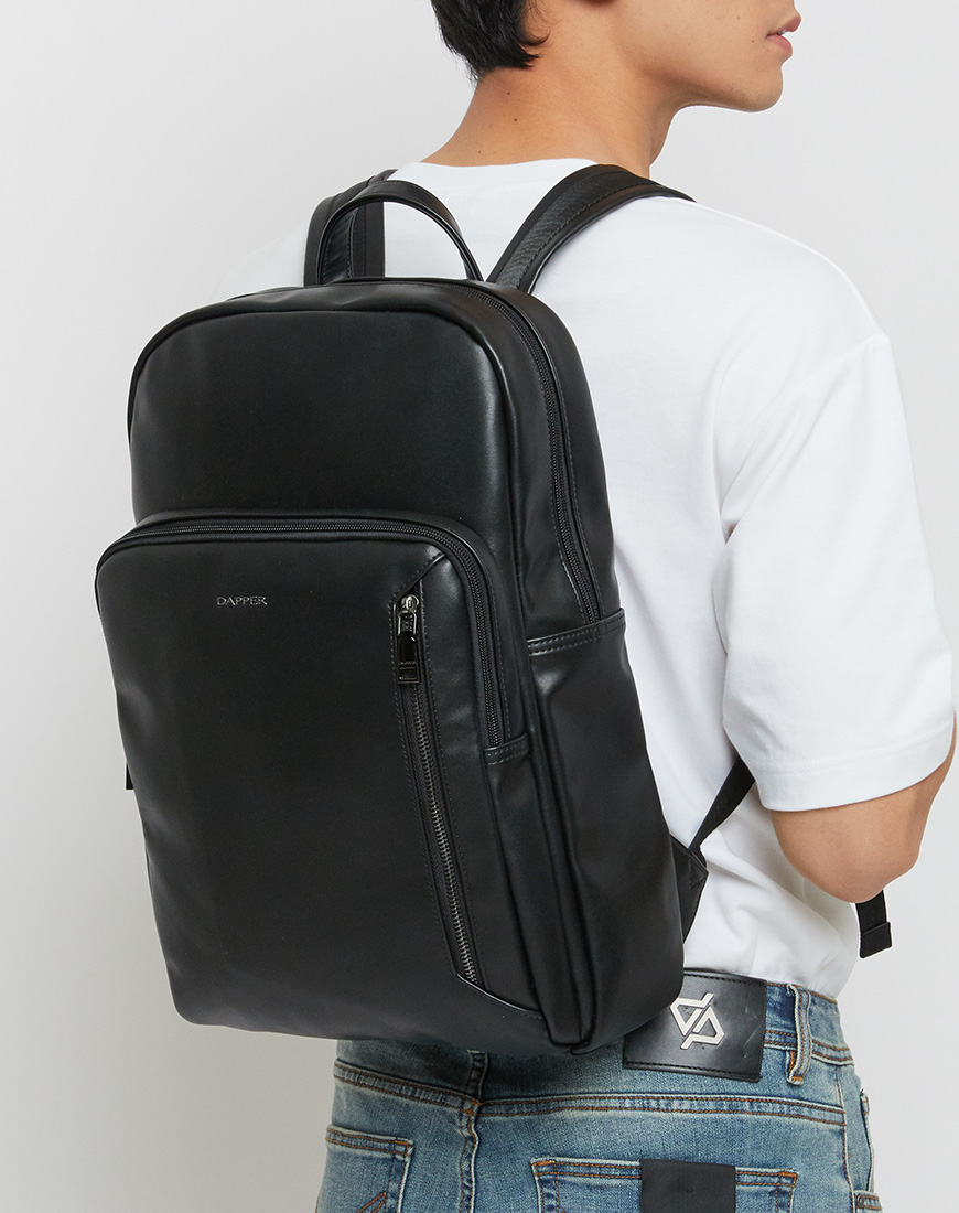 DAPPER กระเป๋าเป้ Triple Zipper Tech Backpack สีดำ - DAPPER - ThaiPick