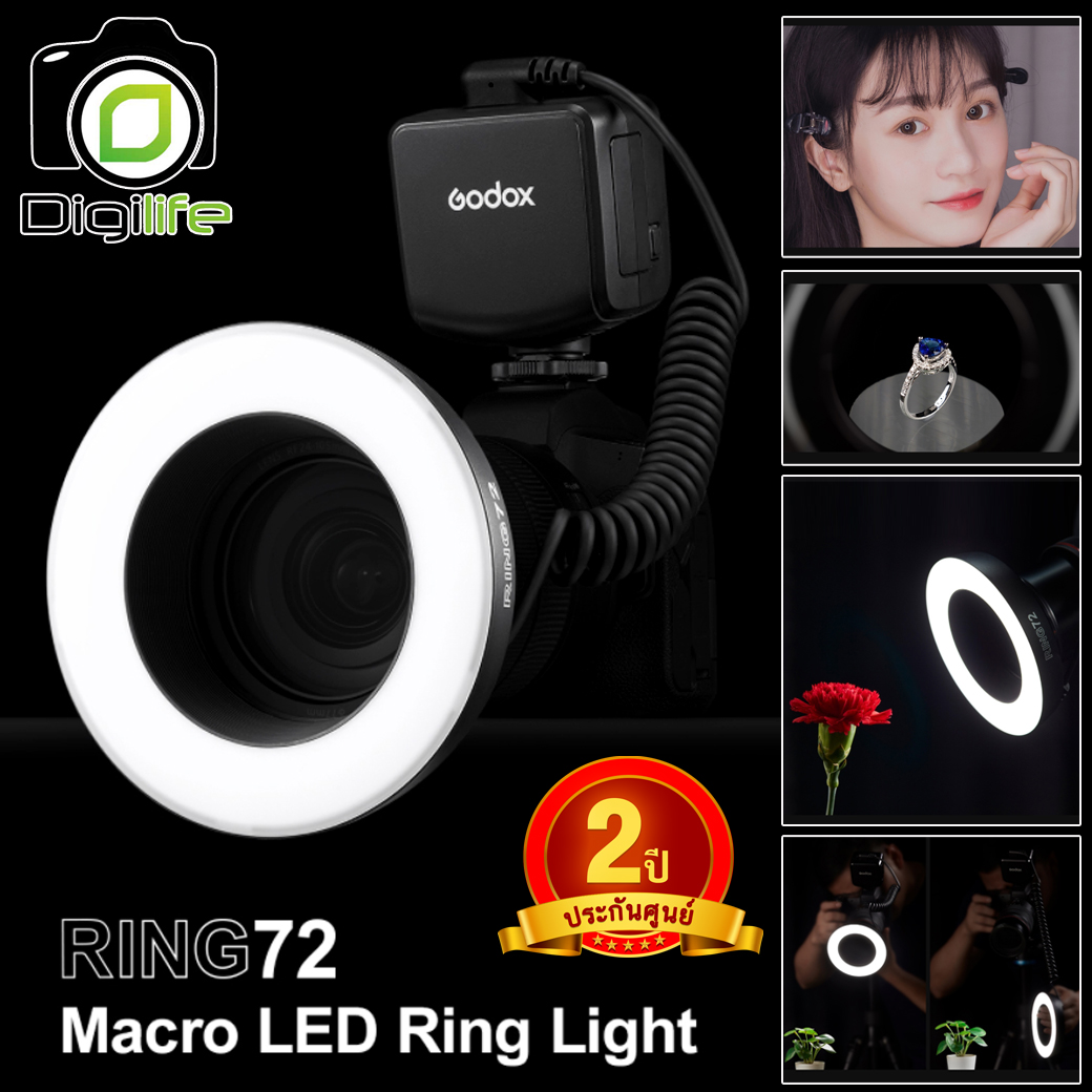 Godox LED Ring72 Macro LED Ring Light 5600K ไฟถ่ายสินค้า ไฟมาโคร - รับ ...