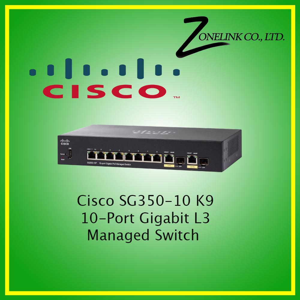 Cisco SG350-10 10-Port Gigabit Managed Switch - zonelink88 - ThaiPick