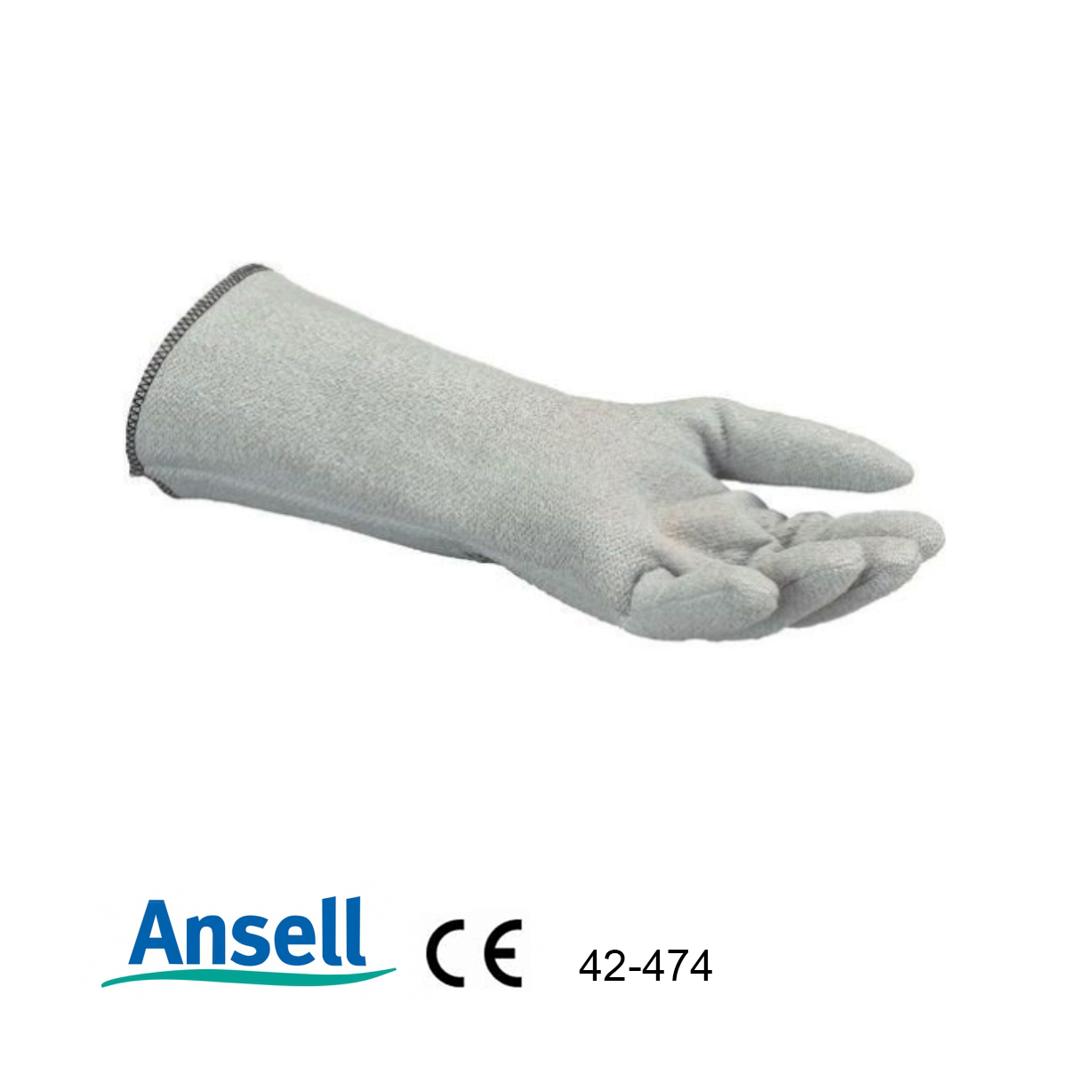 ถุงมือป้องกันความร้อน Ansell 42-474 ไซส์ เบอร์ 9 ยาว 14 นิ้ว - AS WON ...