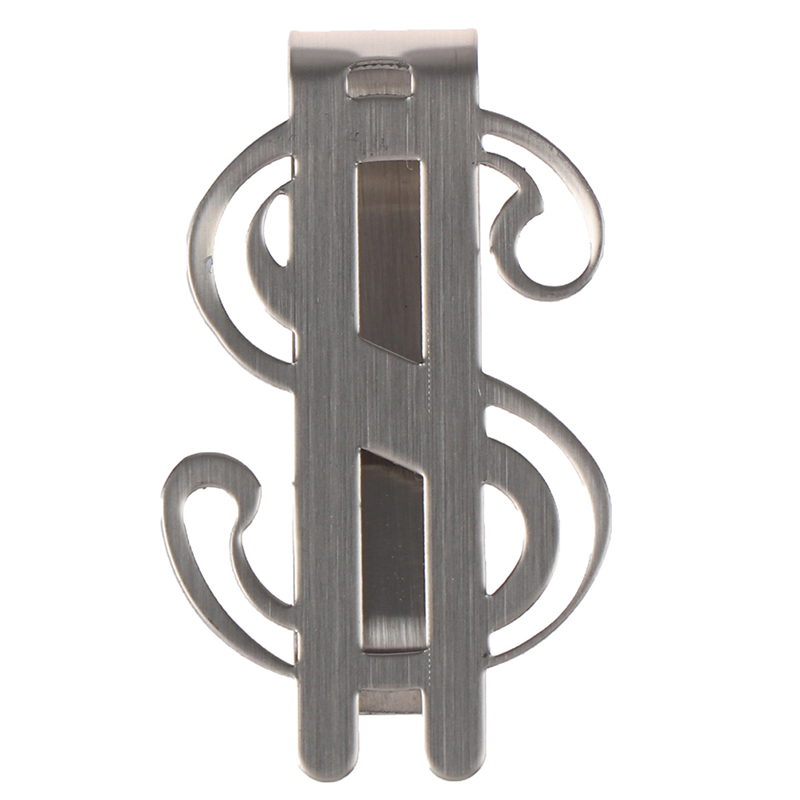 1PCS Stainless Steel Slim Pocket Money Clip Purse Wallet For Men Women ...