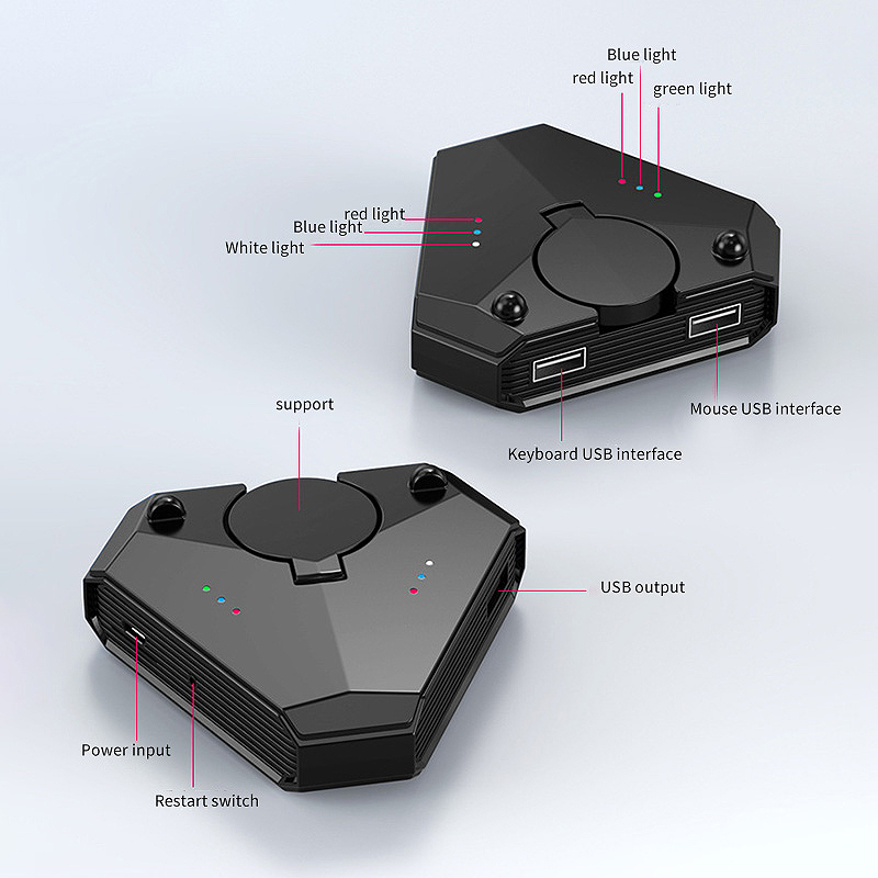 Gamepad Keyboard Mouse Converter Mobile Bluetooth 5.0 Game Mouse ...