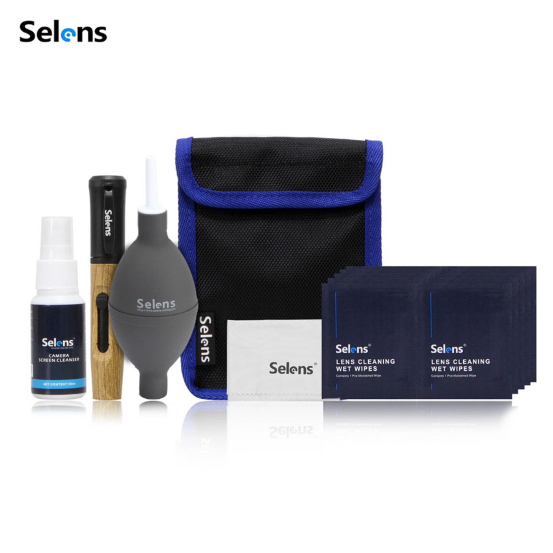 Selens Pro 5 in 1 เลนส์กล้องถ่ายรูปทำความสะอาดฝุ่นชุดปากกาเช็ดผ้าสเปรย์ ...