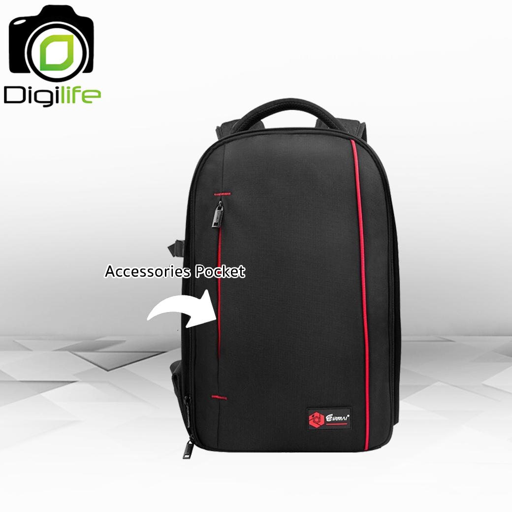 Eirmai Bag EMB-D3180 Backpack For Camera Flash Accessories กระเป๋ากล้อง กระเป๋าไฟ กันน้ำ ...