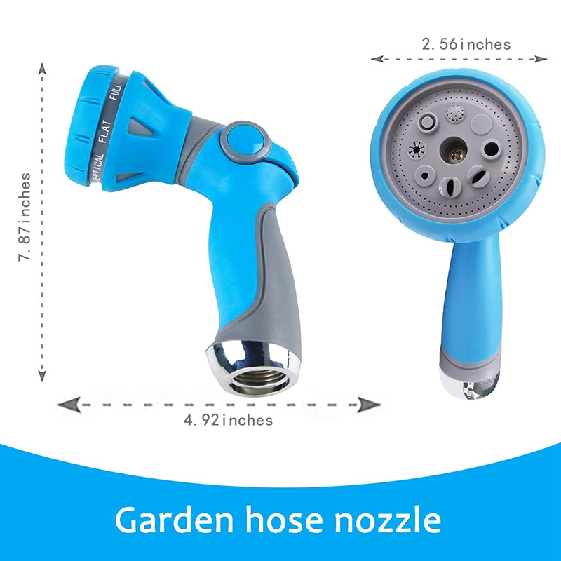 Garden Hose Nozzles 8 Adjustable Patterns Hose Spray Nozzle Watering ...