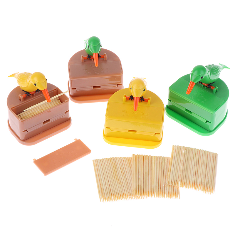 Nienue Toothpick Holder Dispenser Bird Table Decoration Toothpick Box ...