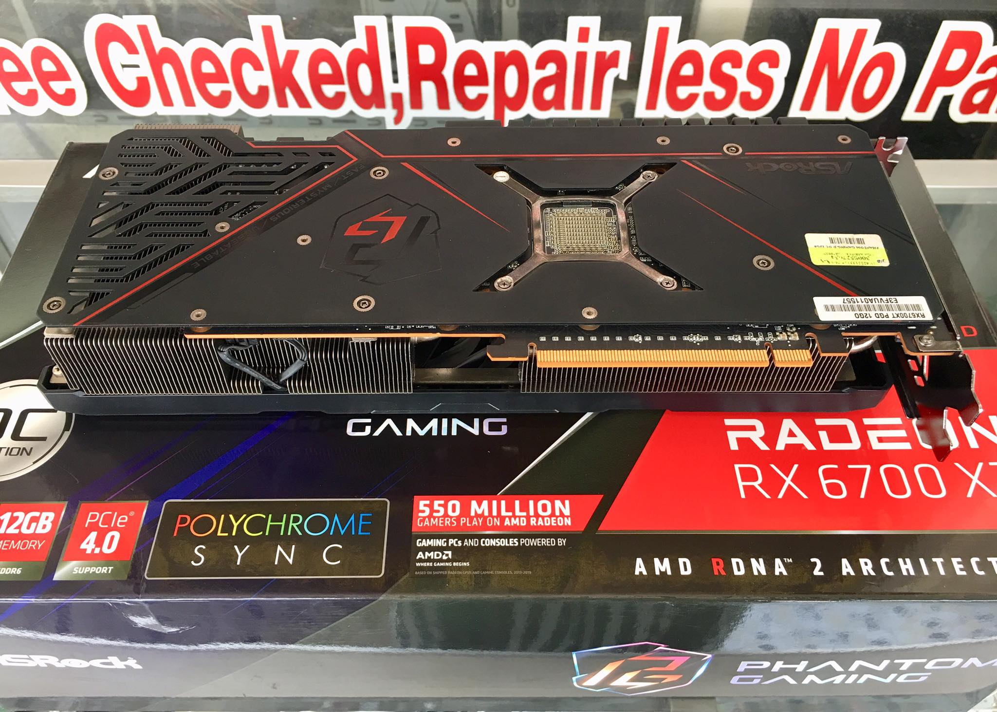 ASROCK RADEON RX6700XT PHANTOM GAMING D OC 12GB GDDR6(15042327240224 ...
