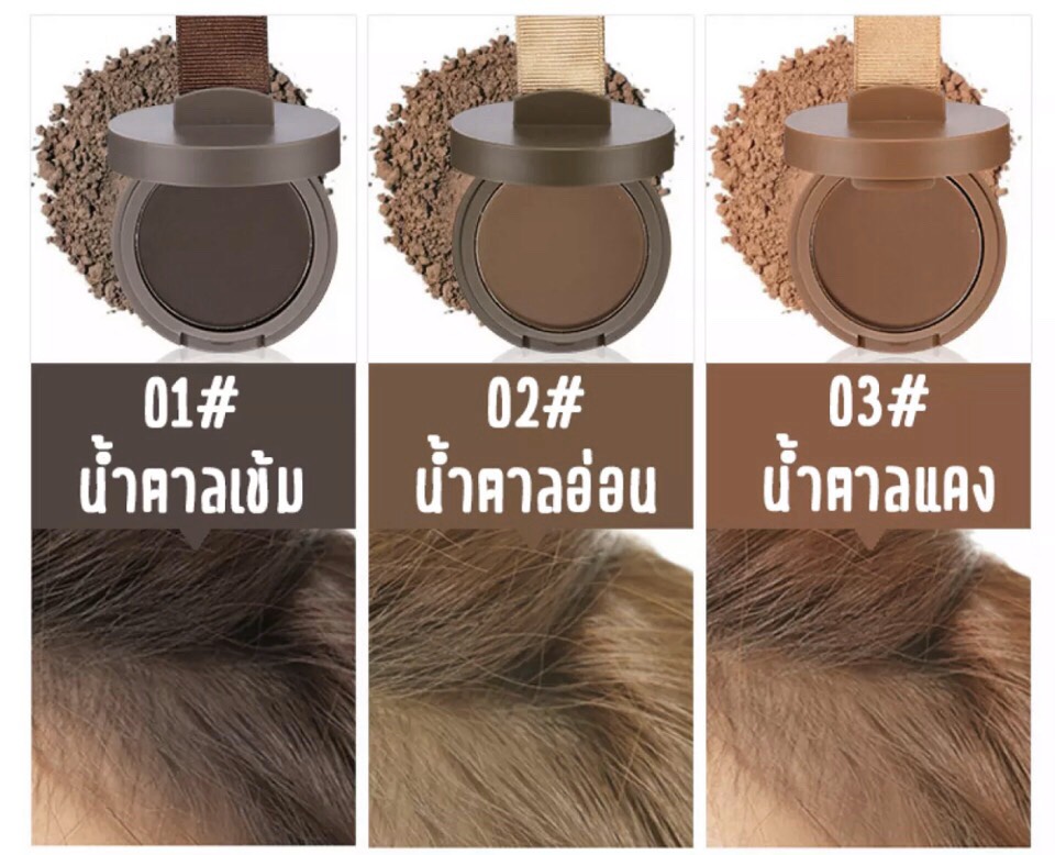 (ของแท้/พร้อมส่ง) ที่ปิดเหม่ง BANGNA Pang Pang Hair Shadow 4g ผมน้อย ผม ...