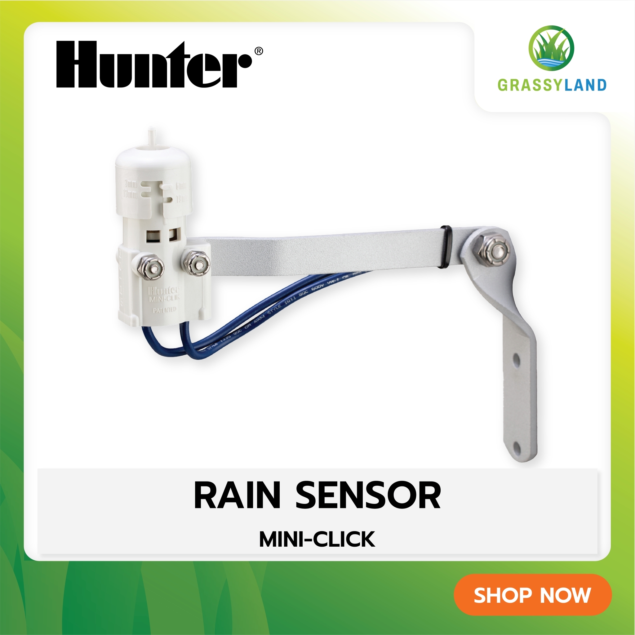 GRASSYLAND Hunter Rain Sensor รุ่น MINI-CLIK เซนเซอร์ตรวจจับปริมาณน้ำฝน ...