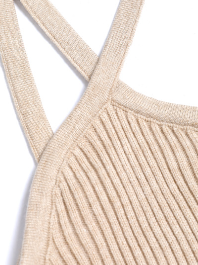 Cider Solid Rib Knit Slit Maxi Dress - Cider - ThaiPick