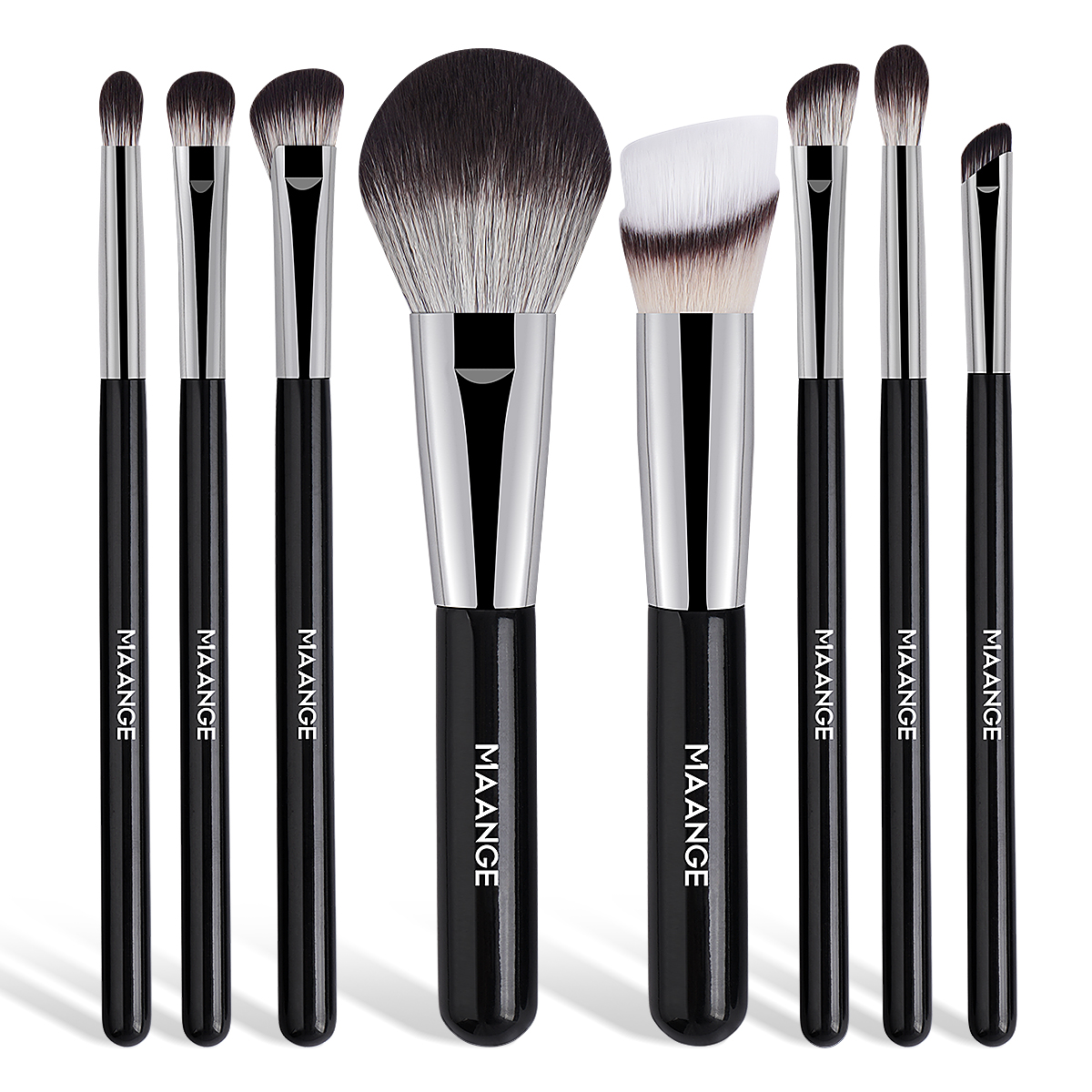MAANGE 8pcs high quality makeup brushes set for beginner soft bristle ...