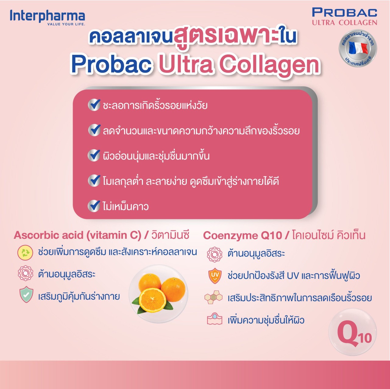 EXP 12/23????PROBAC Ultra Collagen 30 Sachets ผลิตภัณฑ์เสริมอาหารคอลลา ...