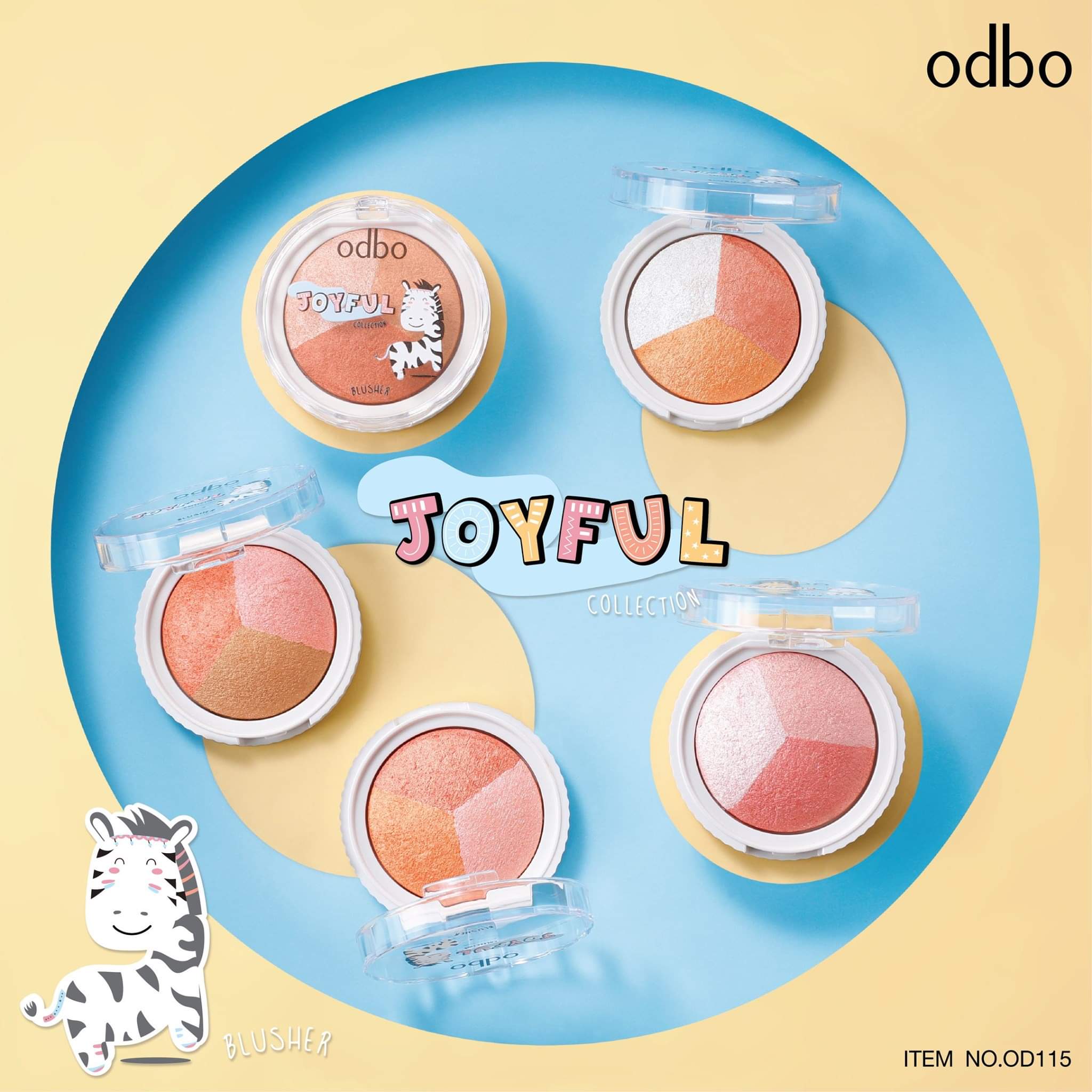 ODBO Joyful Collection Blusher OD115 พร้อมส่ง - Tokjay.shop63 - ThaiPick