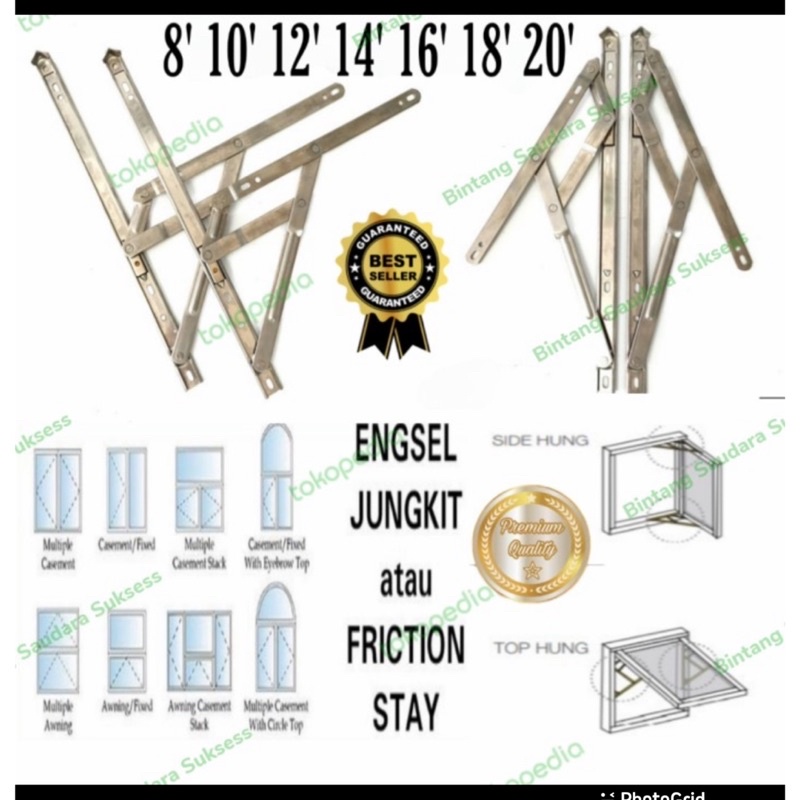 Window casement 16 Inch casement casement Hinge Size 16 inc 16 Inch ...