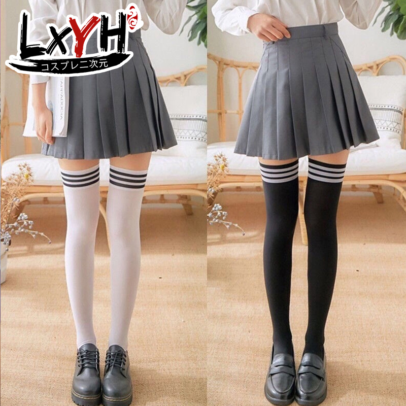 [LXYH- COSER KING] 2 คู่ JK ถุงเท้านักเรียนญี่ปุ่น Womens Long Socks ...