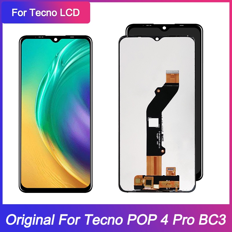 6.52 "; LCD ใหม่สำหรับ tecno POP 4 Pro BC3จอแสดงผล Touch Screen ...