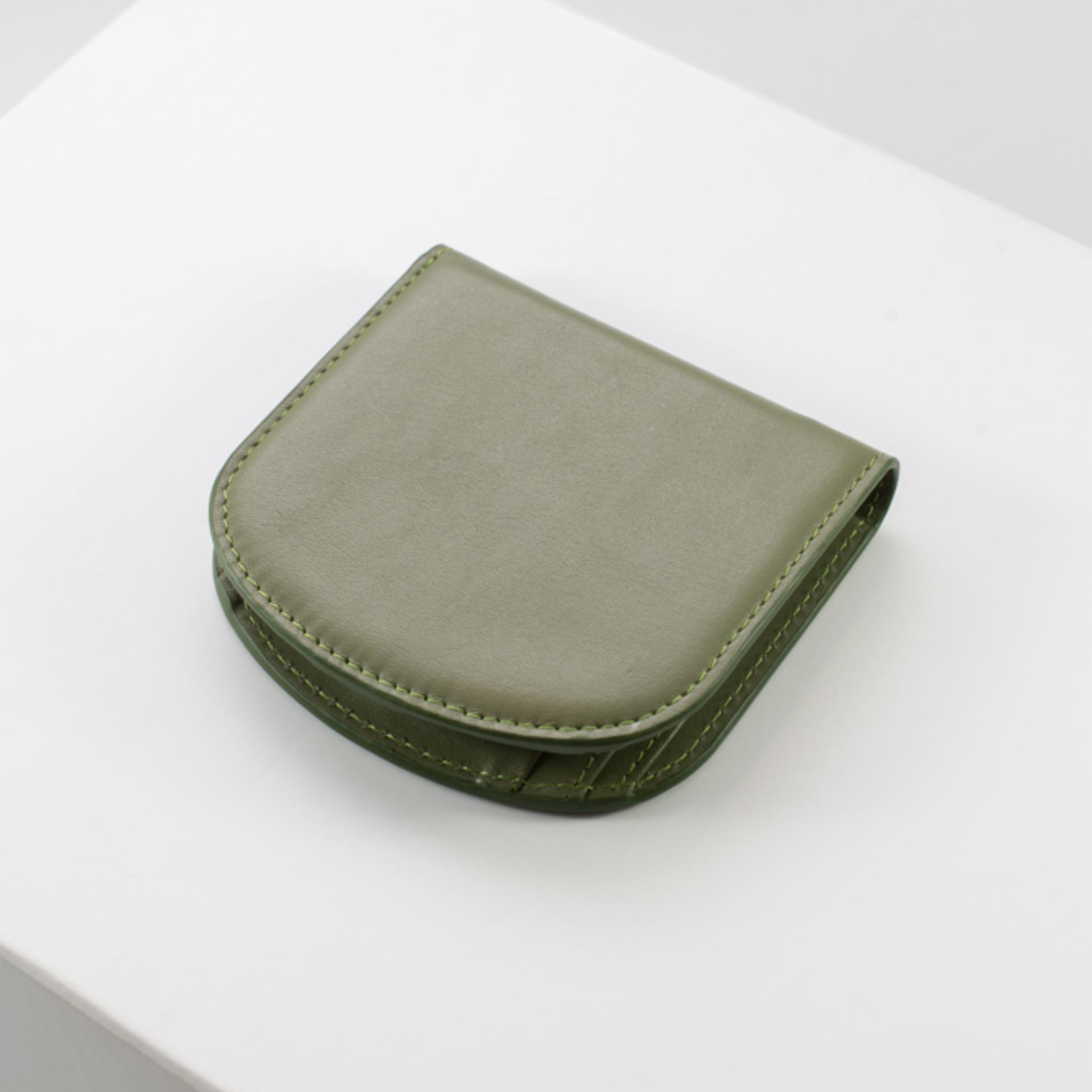 Arch slim leather wallet in Dark green - Cozee - ThaiPick