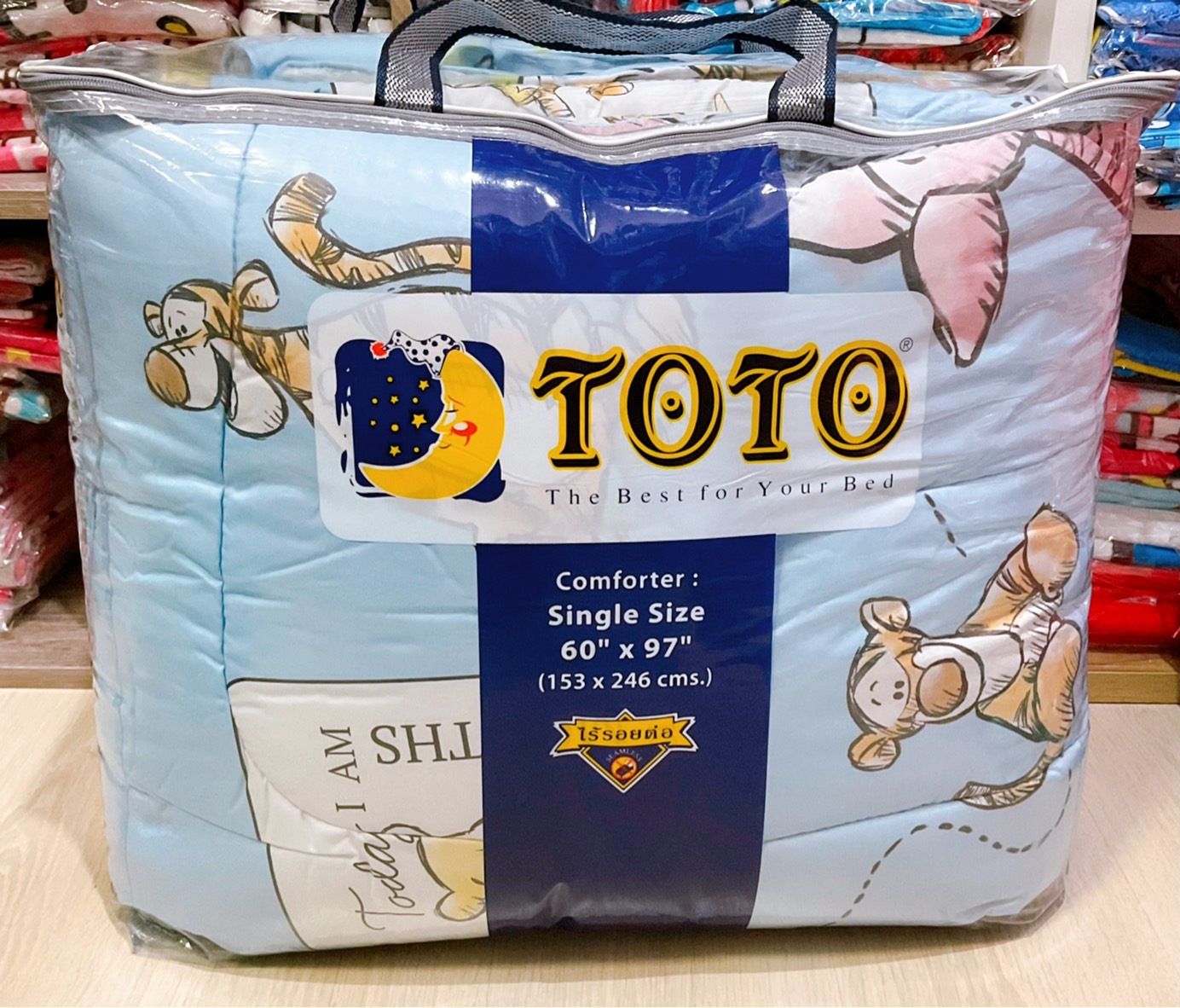 TOTO 11ลาย ผ้าห่มนวมแยกขาย ขนาด 6 ฟุต 5 ฟุต 3.5ฟุต ลายหมีพูคลาสิก ...