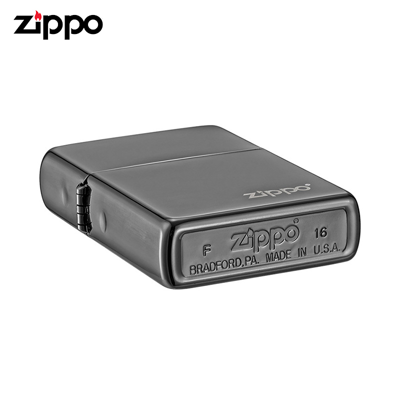 Zippo Classic Black Ice Design with Logo Windproof Pocket Lighter ...
