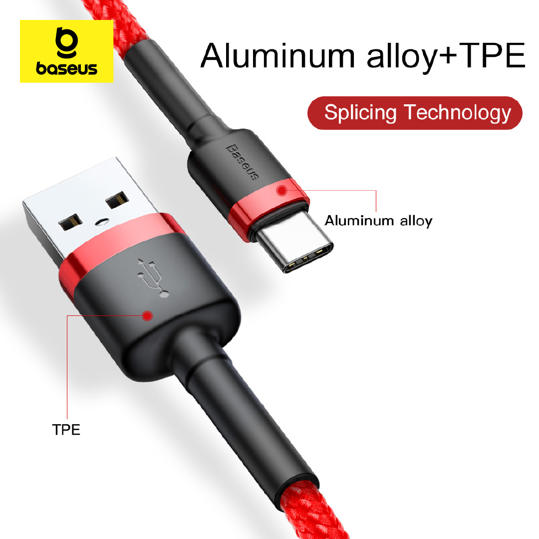 BaseusสายUSB Type CสำหรับXiaomi Redmi Note 7สายUSB Type-Cชาร์จเร็ว ...