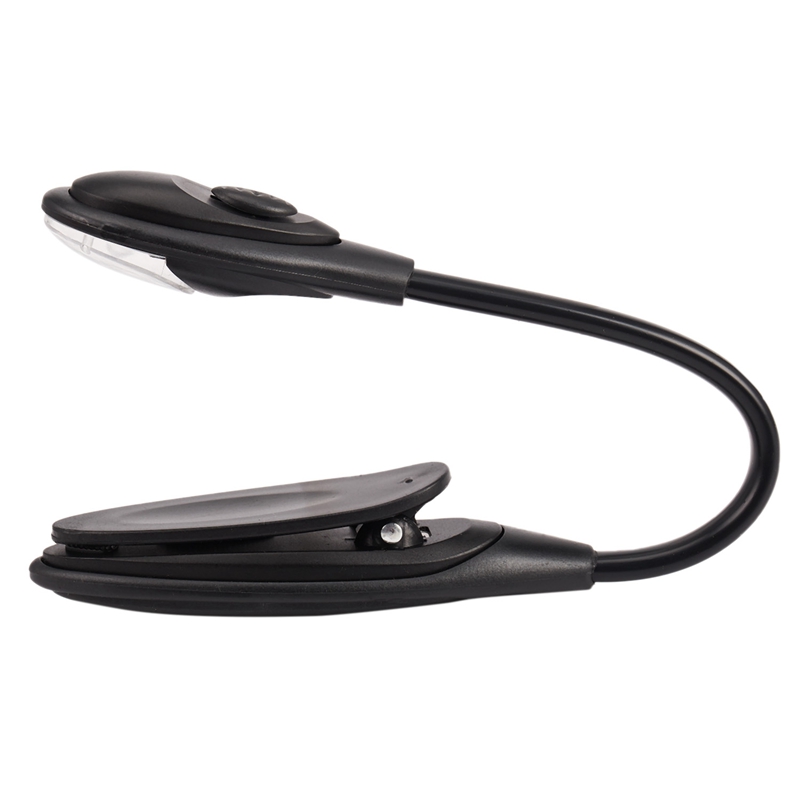 Mini Flexible Clip-on Bright Booklight LED Travel Book Reading Lamp ...