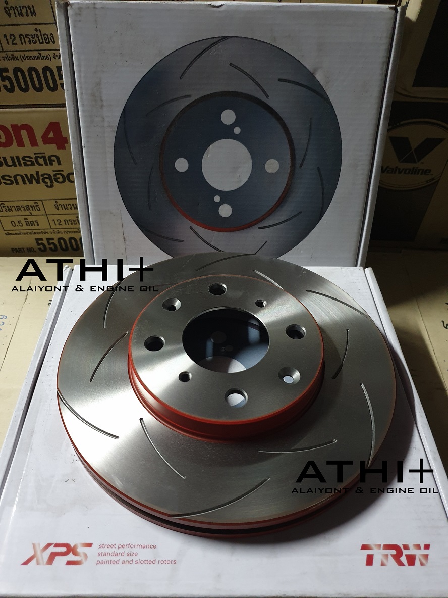 จานเบรคเซาะร่อง คู่หลัง TRW XPS / MASDA 3 (1 คู่) | Lazada.co.th