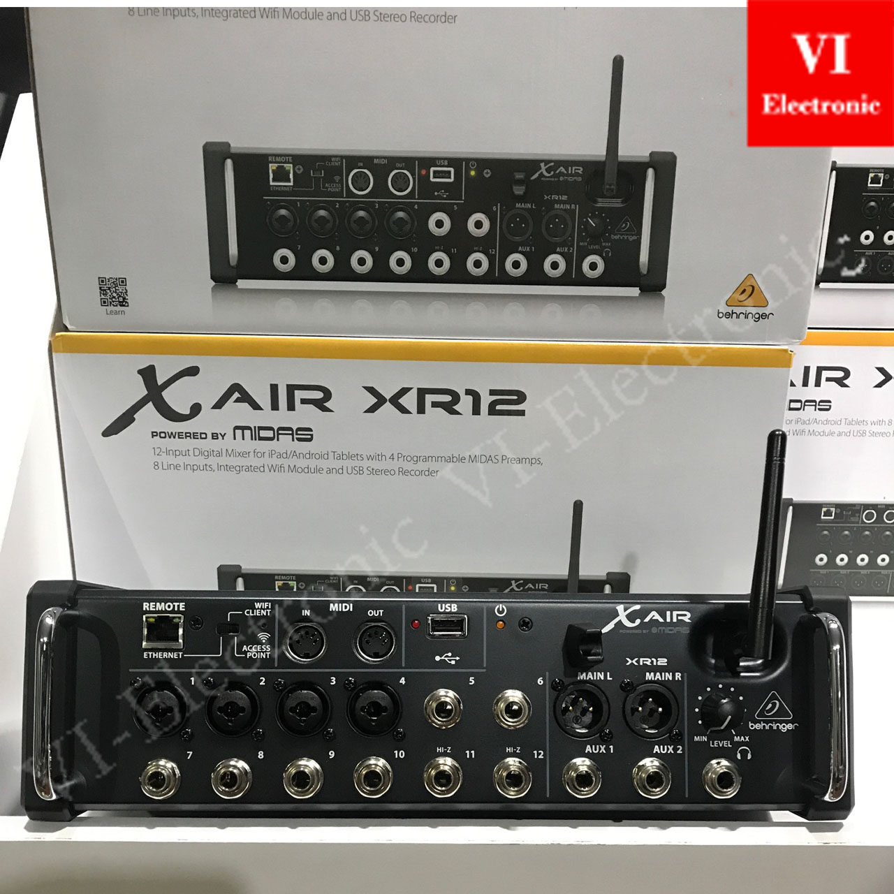 มิกเซอร์ดิจิตอล Behringer XAIR XR12 ของแท้ 100% มีช่องไมค์ 12 ช่อง และ ...