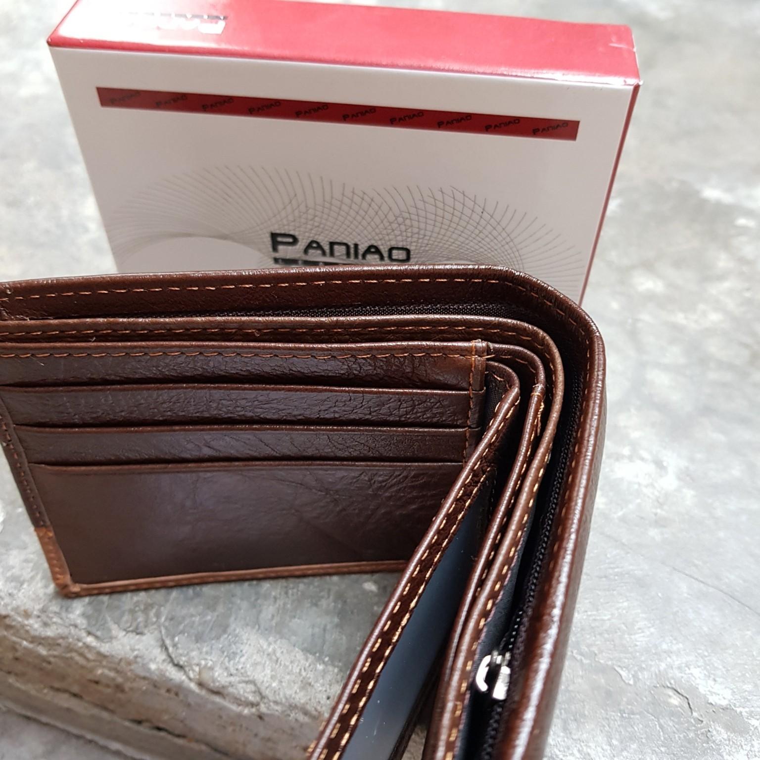 กระเป๋าสตางค์หนังแท้ แบรนด์แท้ Paniao 100% หนังนิ่มมากงานดี พร้อมกล่อง ...