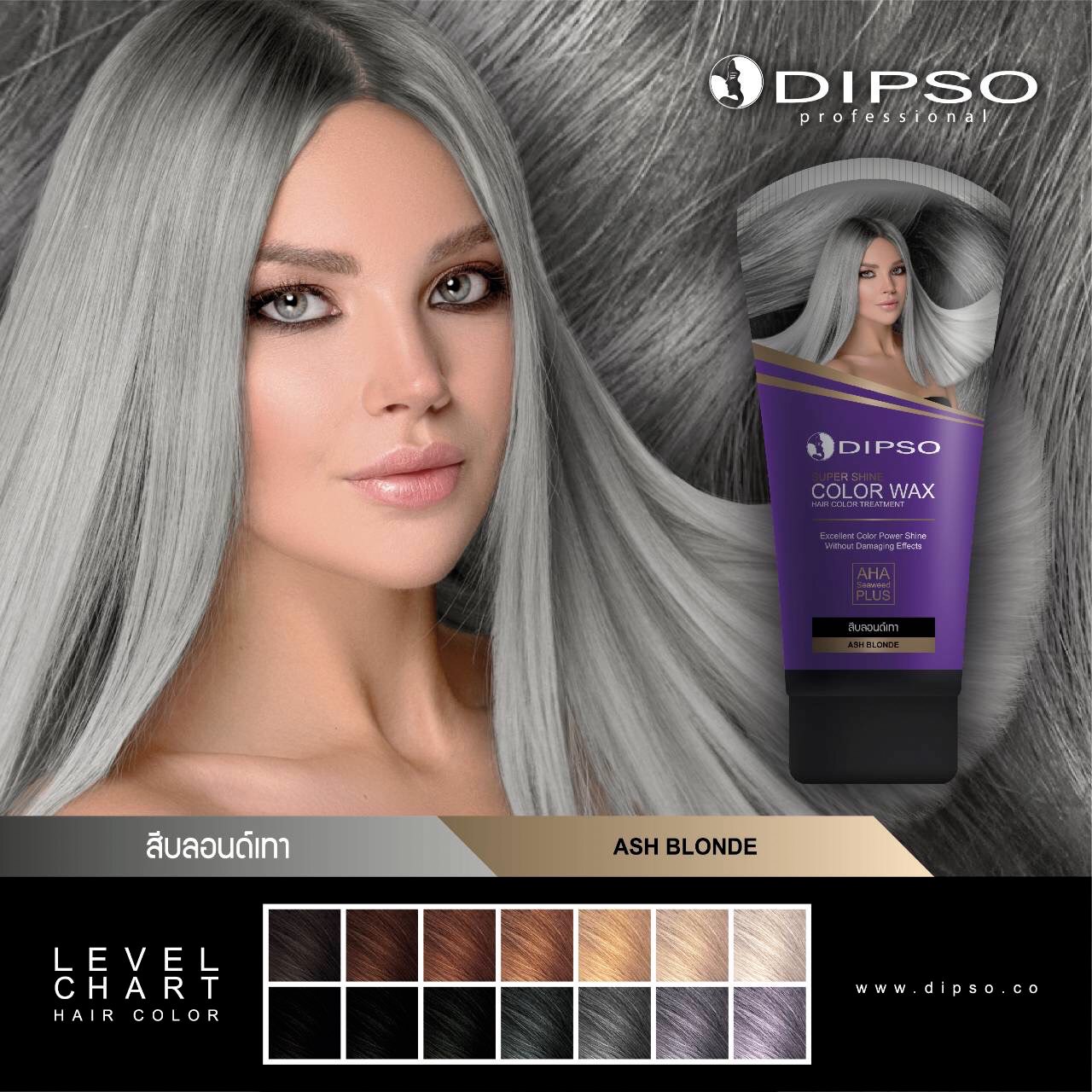 Dipso Hair Color Wax ดิ๊พโซ่ แว็กซ์เปลี่ยนสีผม แว็กซ์เคลือบสีผมดิ๊พโซ่ ...