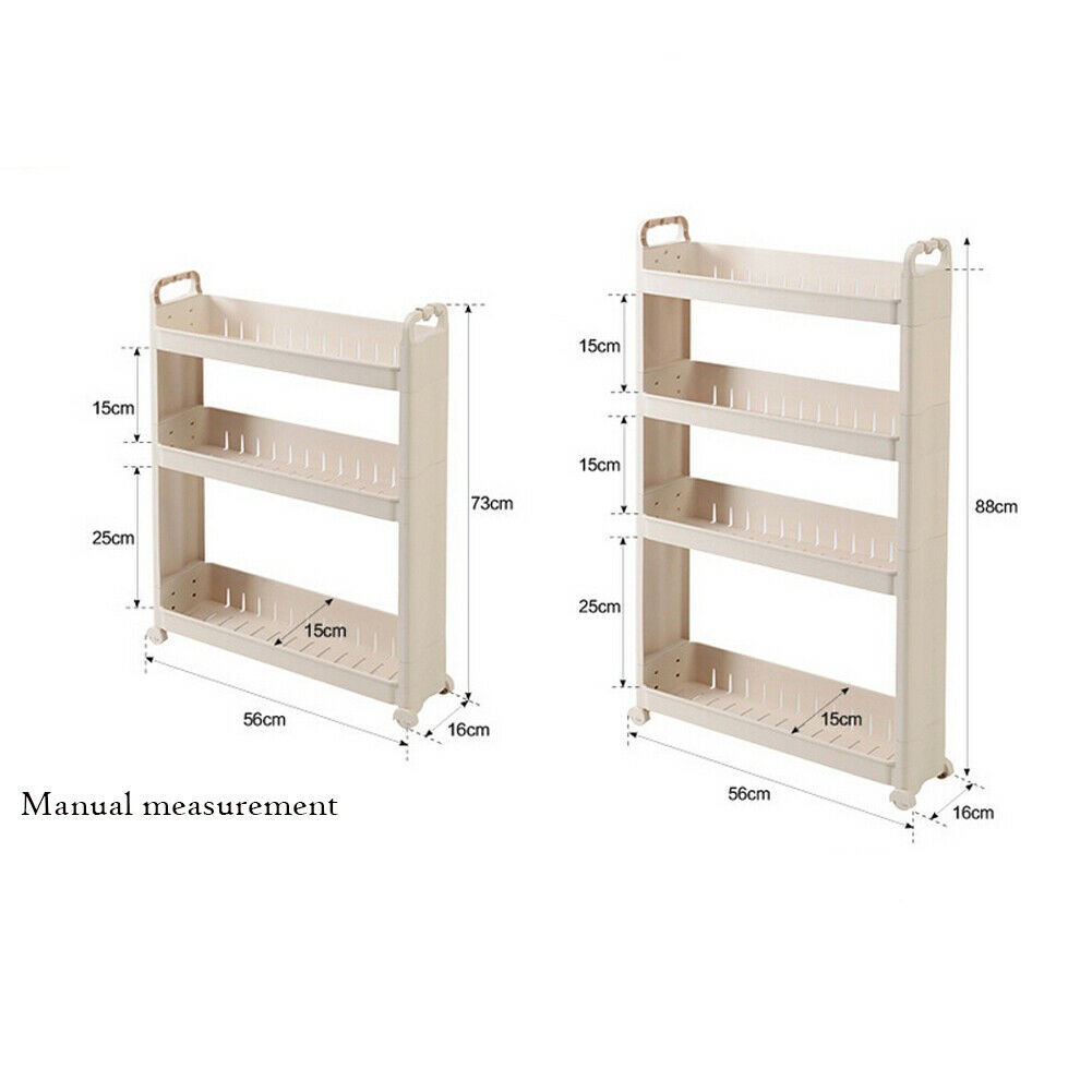 Hot Sale Shelf Kitchen Rack with wheels plastic new step asia ชั้นวาง ...