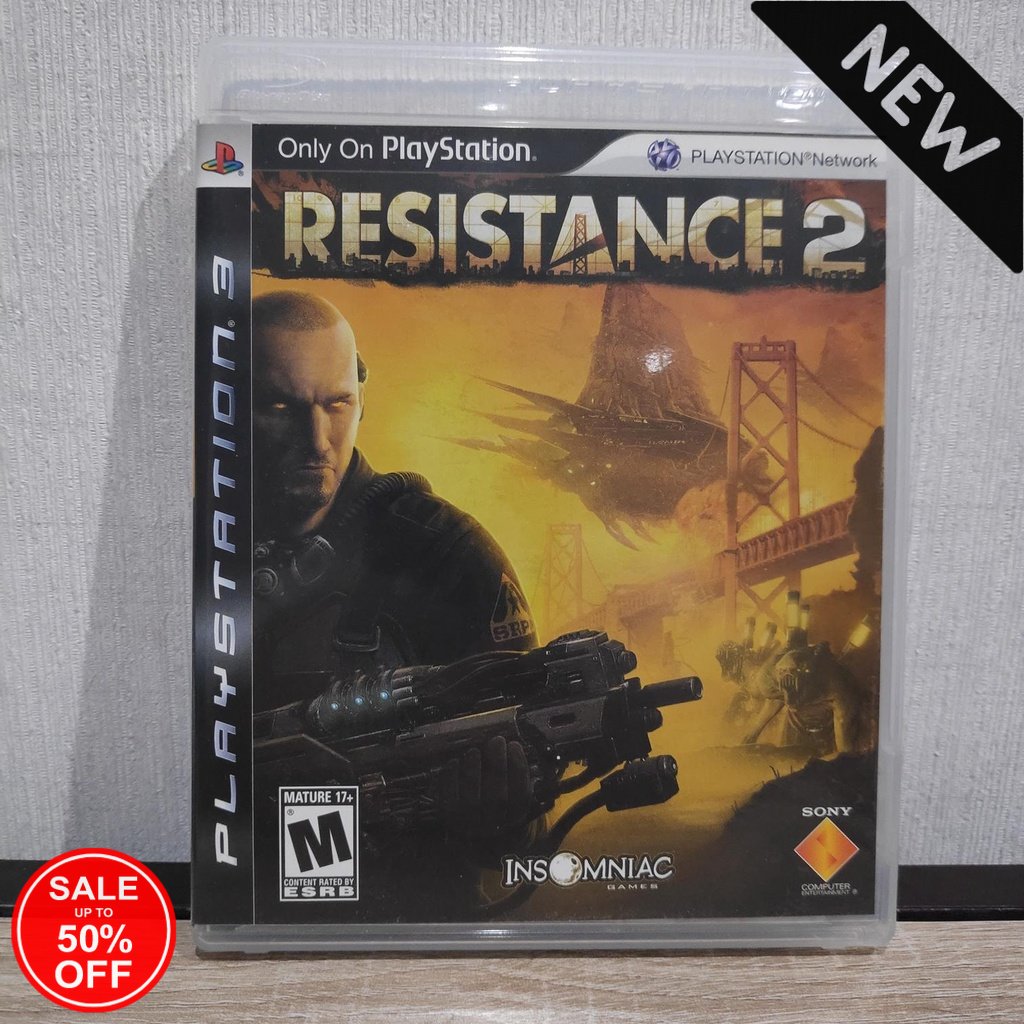 ENGLISH PS3 Resistance 2 PS3 แผ่นเกม มือ 2 แผ่นสภาพดี resistence resist ...
