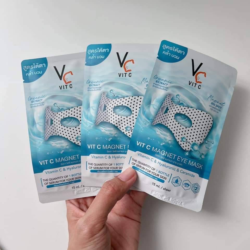 VC VIT C MAGNET EYE MASK มาส์กใต้ตา พลังแม่เหล็กวิตซี ขนาด 15 ml. 1 ซอง ...