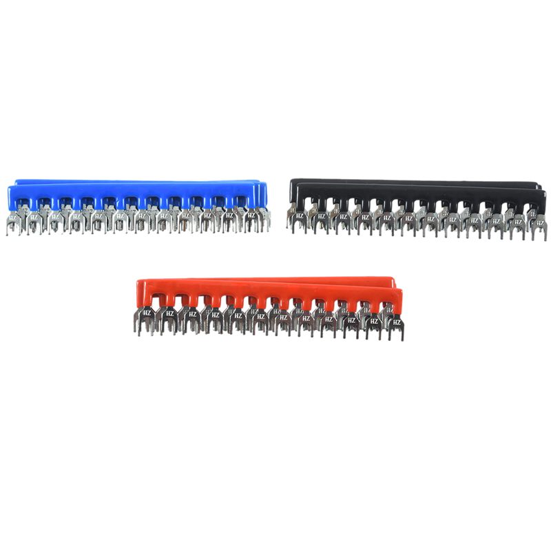 15 Pcs 400V 10A Fork Shape 12 Positions Barrier Terminal Block Strip ...